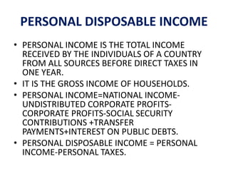 Concepts of NATIONAL INCOME | PPTX