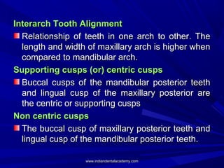 Concepts of occlusion | PPT
