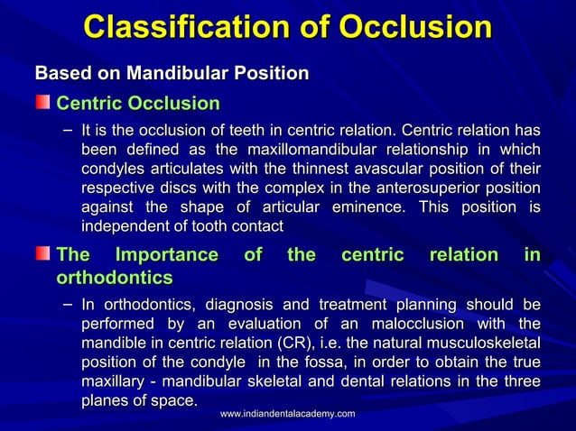 Concepts of occlusion | PPT