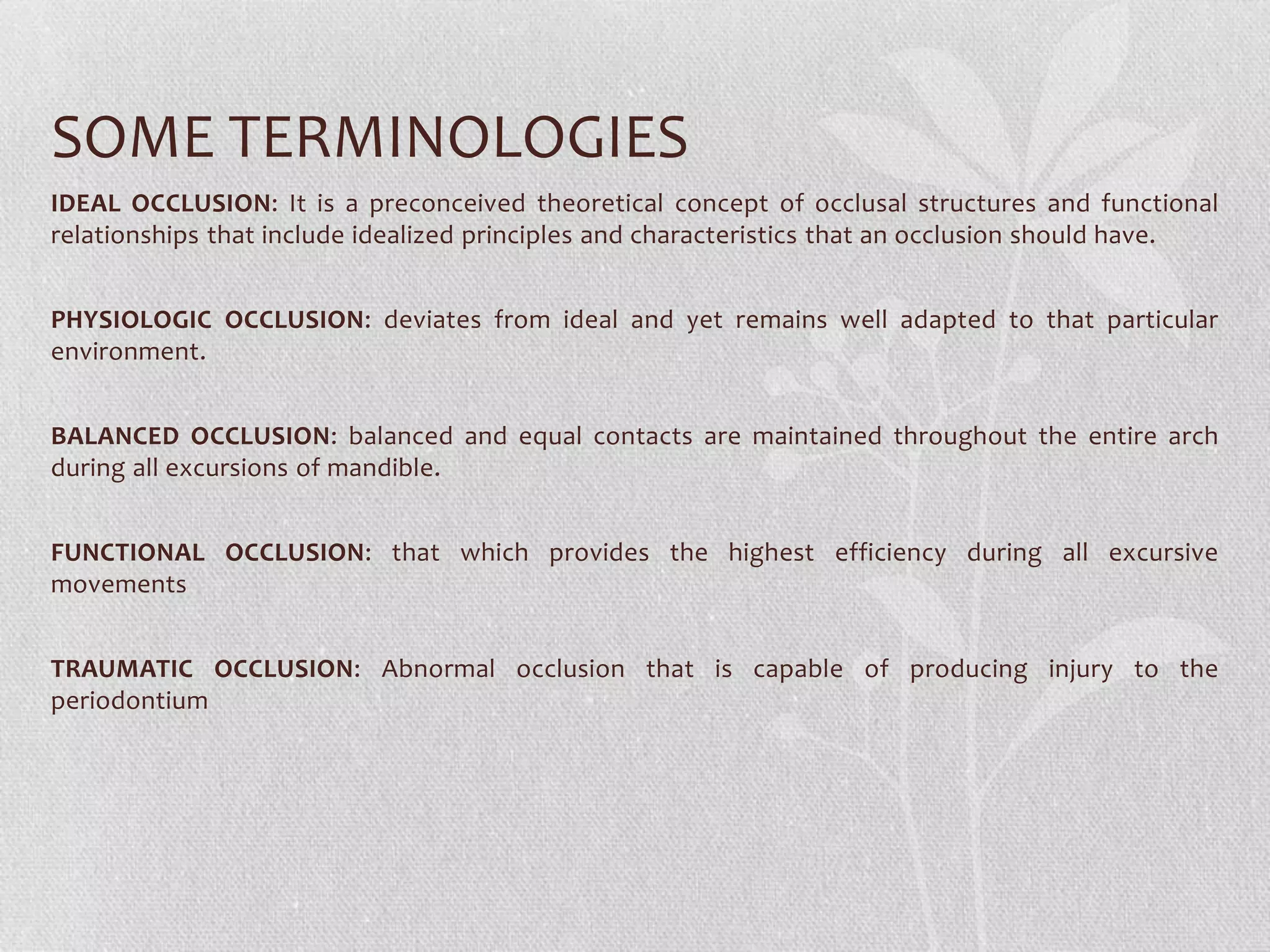 CONCEPTS OF OCCLISION(Dr.ARAVIND) | PPTX