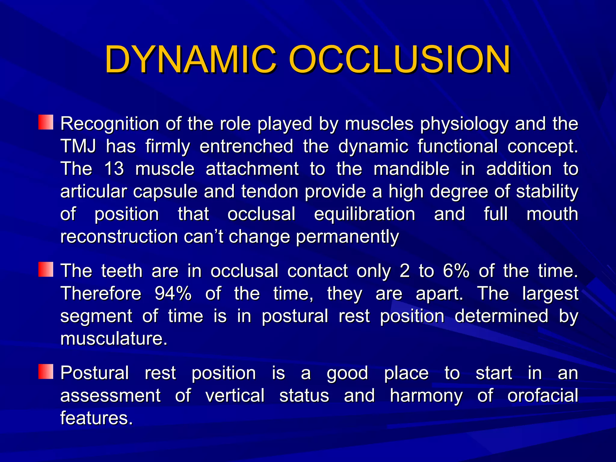 Concepts of dental occlusion and importance of six keys of occlusion in ...