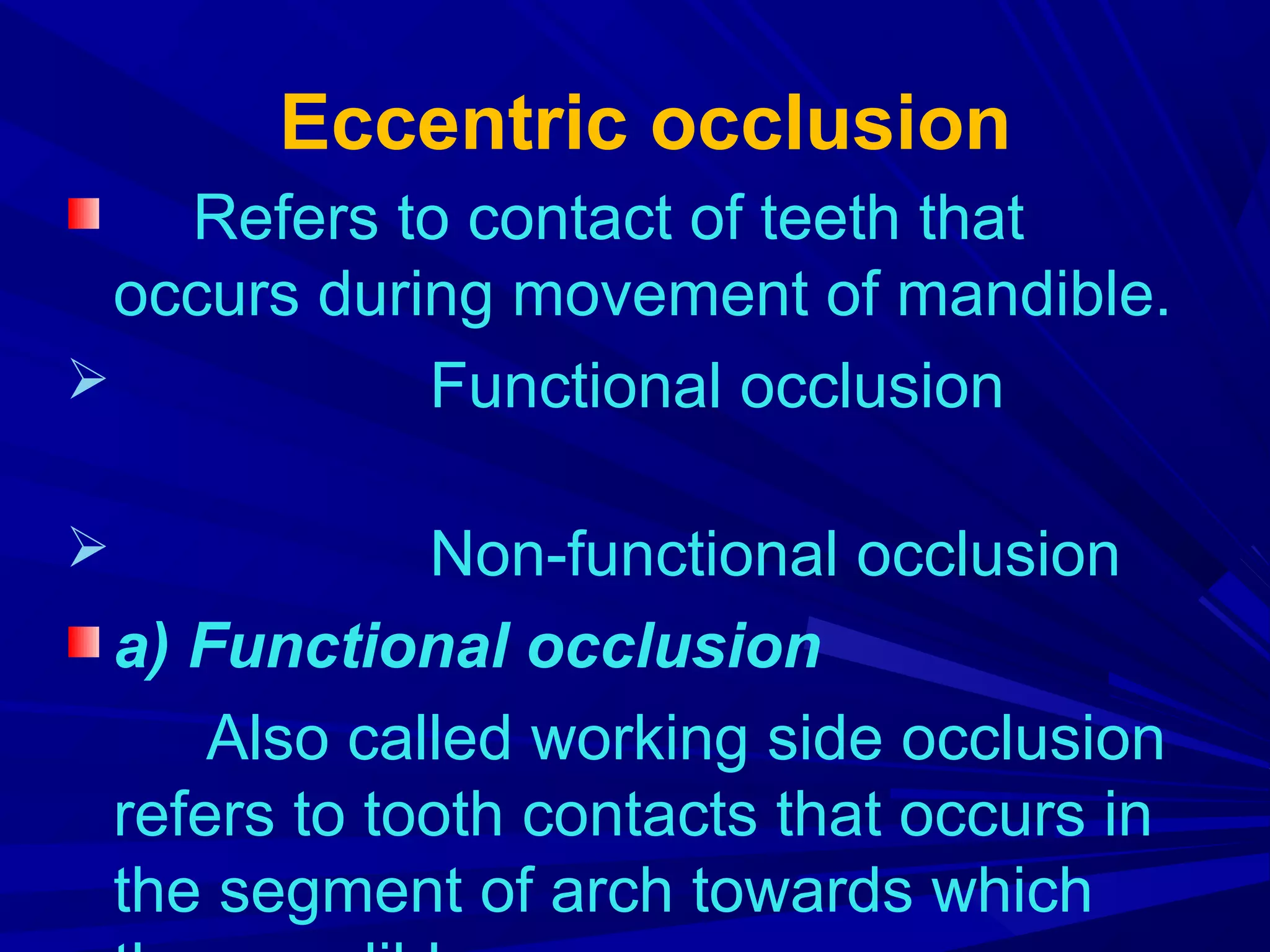 Concepts of dental occlusion and importance of six keys of occlusion in ...