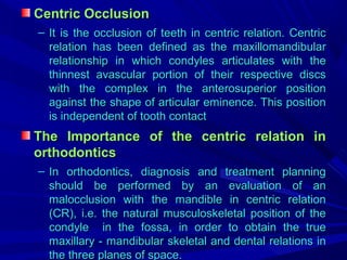 Concepts of dental occlusion and importance of six keys of occlusion in ...