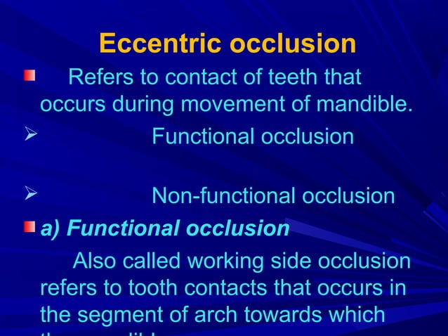 Concepts of dental occlusion and importance of six keys of occlusion in ...