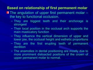 Concepts of dental occlusion and importance of six keys of occlusion in ...