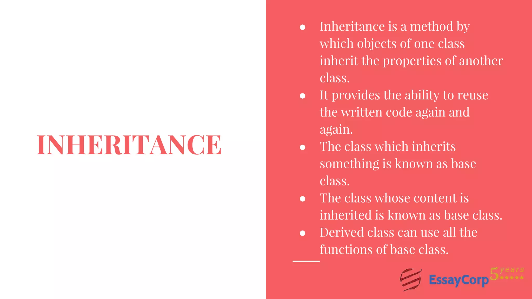 Concepts of OOPs | PPT