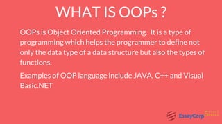Concepts of OOPs | PPT
