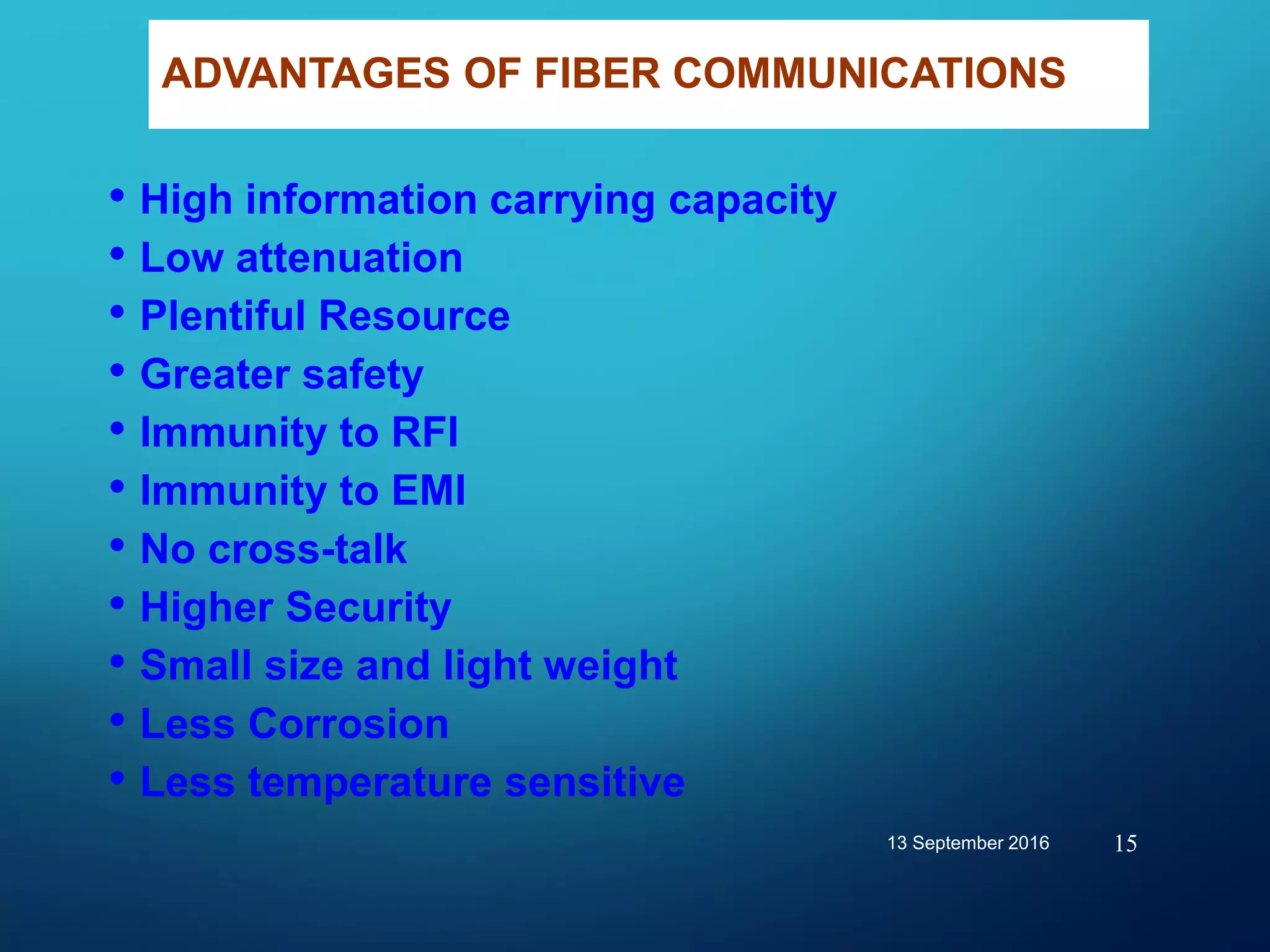 Concepts of optical fiber communication | PDF