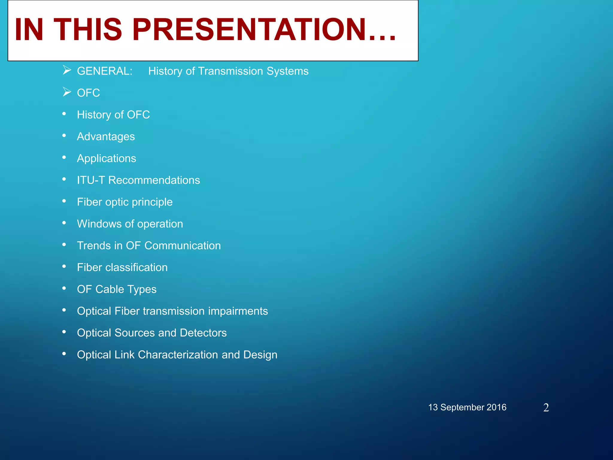 Concepts of optical fiber communication | PDF