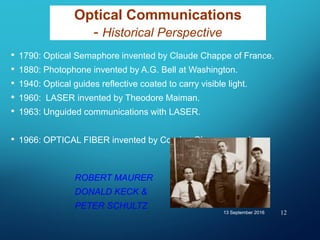 Concepts of optical fiber communication | PDF