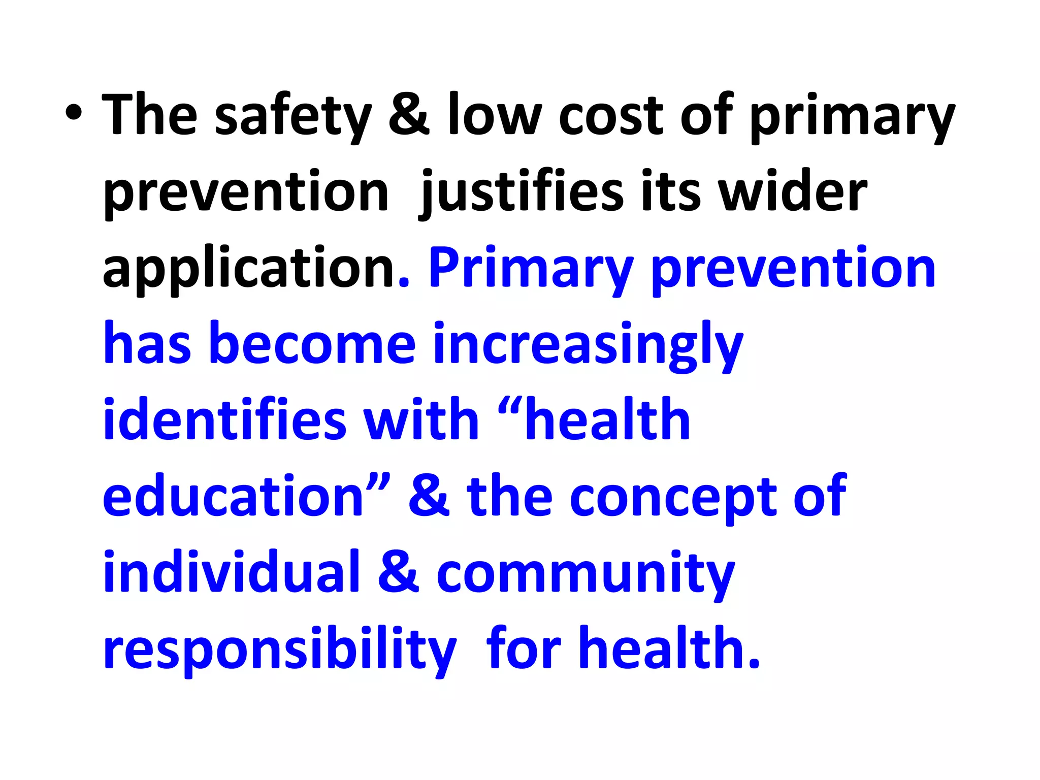 CONCEPT OF PREVENTION | PPTX