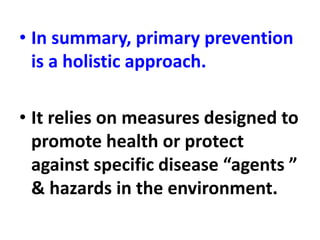 CONCEPT OF PREVENTION | PPTX