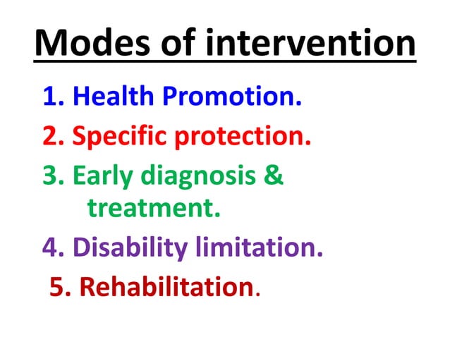 CONCEPT OF PREVENTION | PPTX
