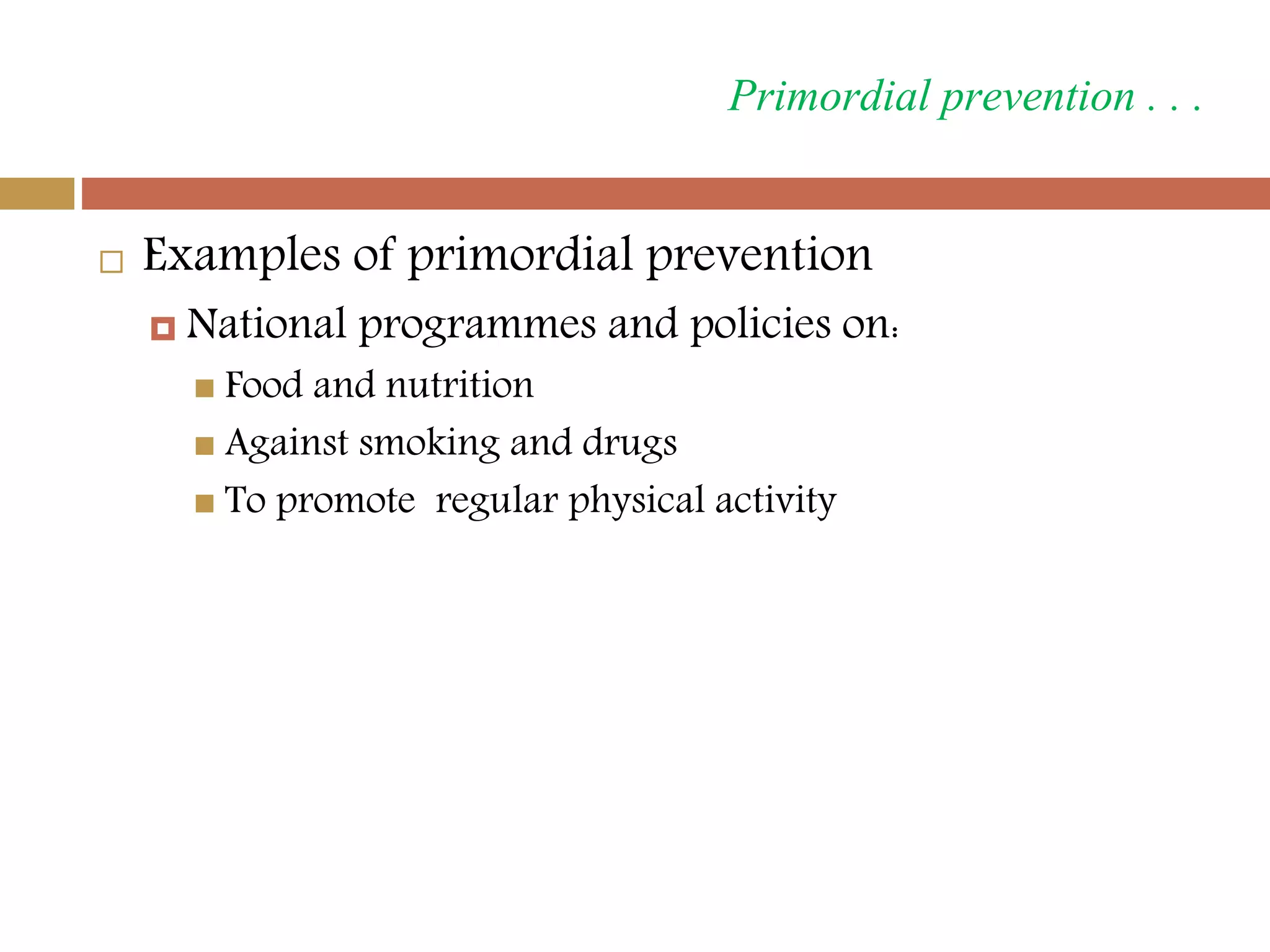 Concepts of prevention and control of diseases | PPTX