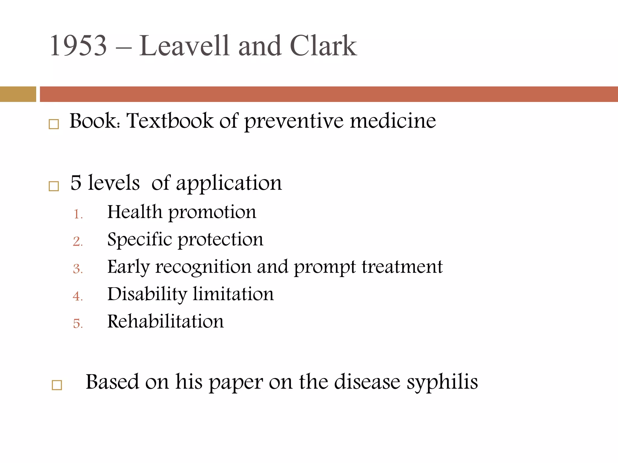 Concepts of prevention and control of diseases | PPTX