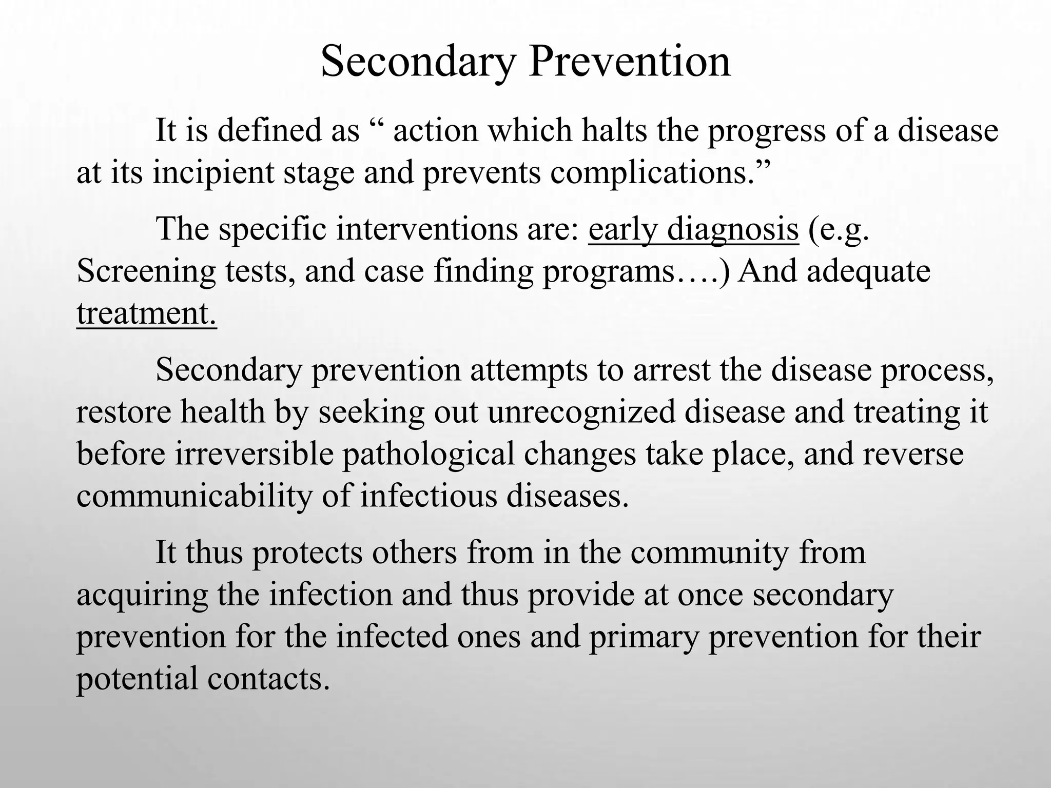 Concepts of Prevention & Control (SPM).pptx | Infectious Diseases ...