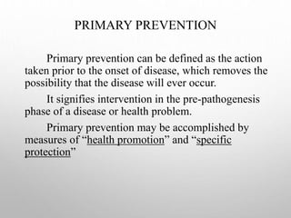 Concepts of Prevention & Control (SPM).pptx | Infectious Diseases ...