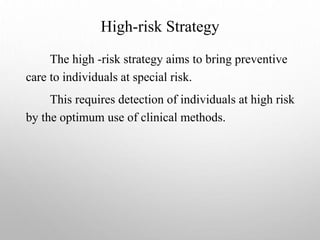 Concepts of Prevention & Control (SPM).pptx | Infectious Diseases ...
