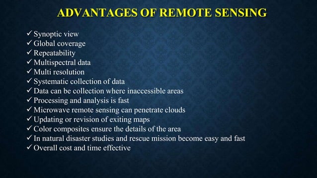 Concepts of Remote Sensing: Process and Stages of Remote Sensing ...