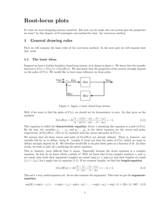 Concepts of root locusplots by tarun gehlot | PDF