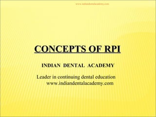 Concepts of rpi/ dentistry dental implants | PPT