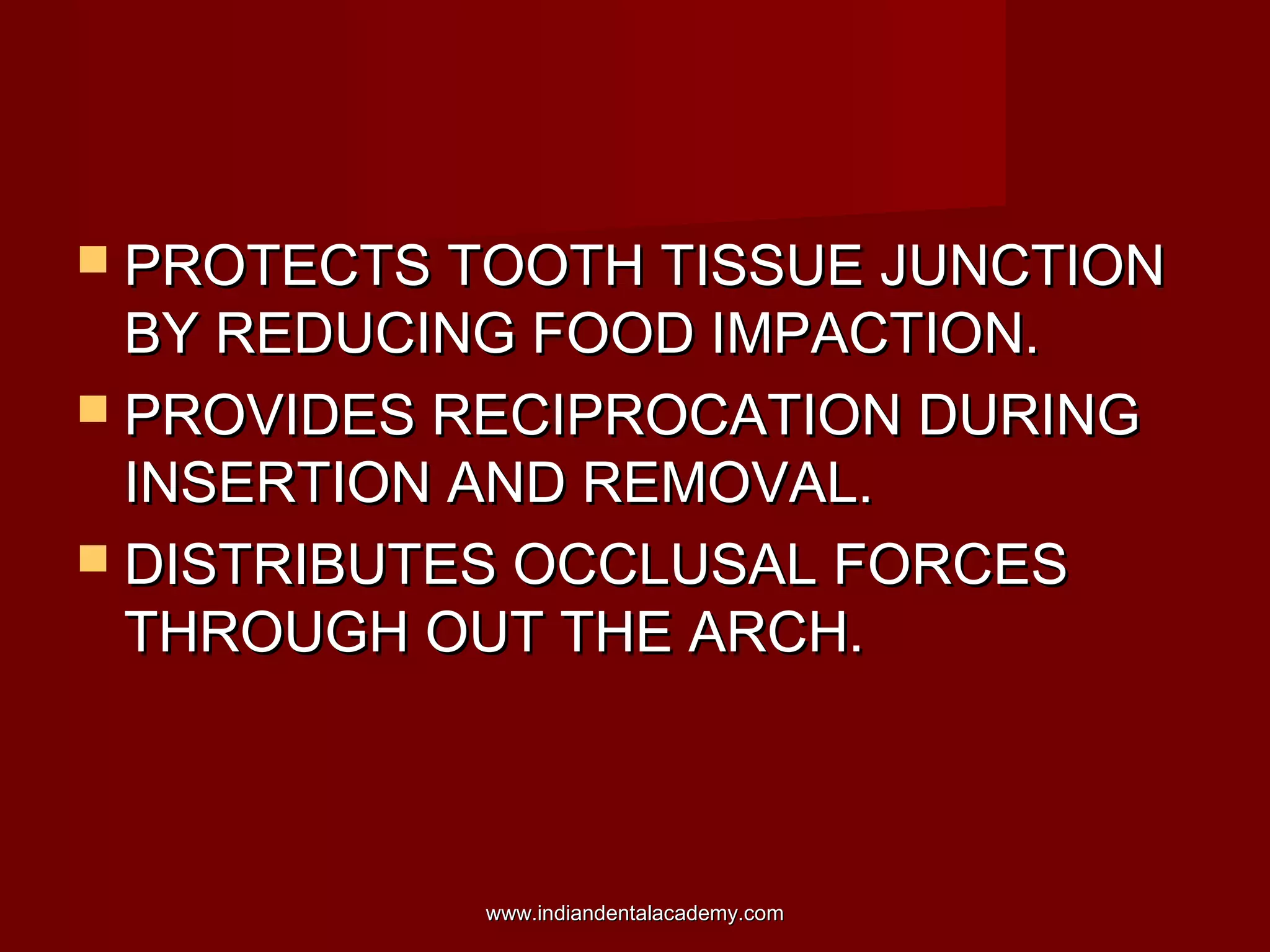 Concepts of rpi and indirect retainers copy | PPT