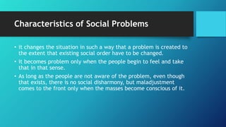 Concepts of Social Problem in foundations of social studies | PPTX ...