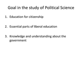 Concepts of state and government | PPTX