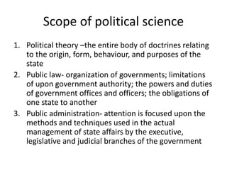 Concepts of state and government | PPTX