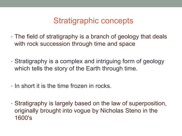 Concepts of Stratigraphy | PPTX | Geology | Science
