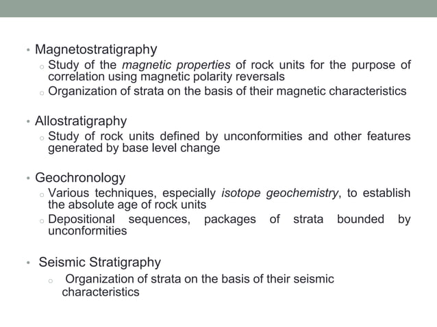 Concepts of Stratigraphy | PPTX | Geology | Science
