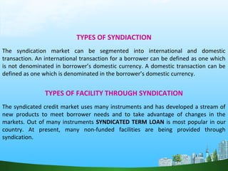 Concepts of syndication | PPT