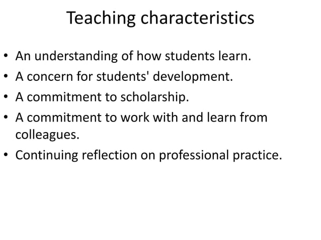 Concepts of teaching and learning | PPTX