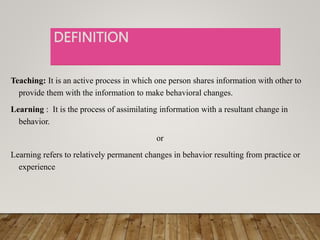 CONCEPTS OF TEACHING AND LEARNING Fon1- Copy[1].pptx