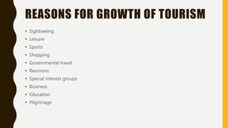 Concepts of tourism | PPTX