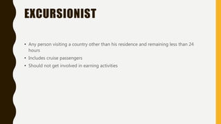 Concepts of tourism | PPTX