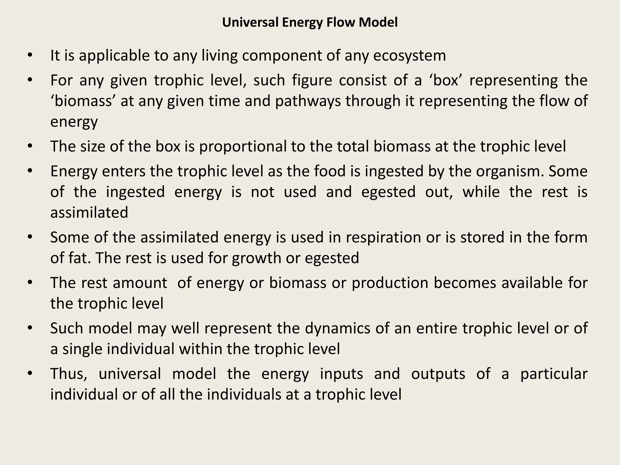 Concepts of trophic structure, food chain and food web. energy flow in ...
