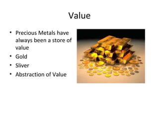 Concepts of Value: Alchemy and Economics | PPT