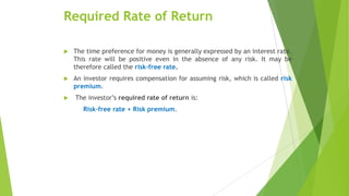 Concepts of value and return | PPTX