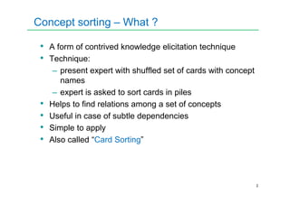 Concept sorting | PDF
