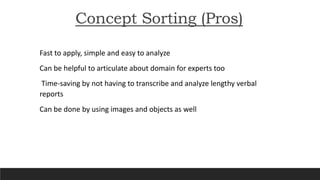 Concept Sorting in Knowledge Elicitation | PPT