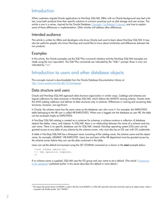 Concepts of NonStop SQL/MX: Part 2 - Introduction to catalogs and other objects | PDF