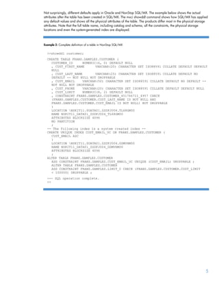 Concepts of NonStop SQL/MX: Part 2 - Introduction to catalogs and other ...