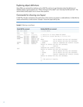 Concepts of NonStop SQL/MX: Part 3 - Introduction to Metadata | PDF
