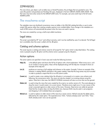 Concepts of NonStop SQL/MX: Part 3 - Introduction to Metadata | PDF
