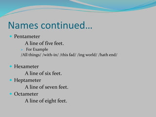 Concepts related to rhythm and meter | PPT