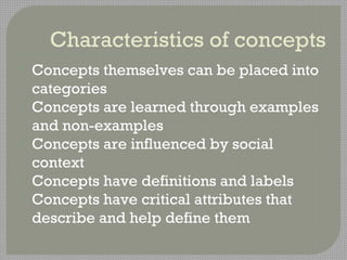 Concepts, skill and values | PPT