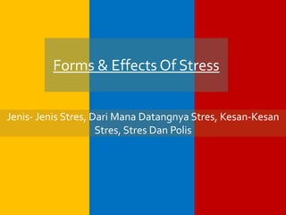 Konsep Stres dan Pengurusnya | PDF