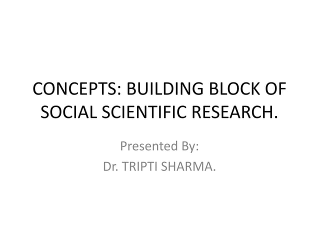 CONCEPTS & VARIABLES | PPTX | Science
