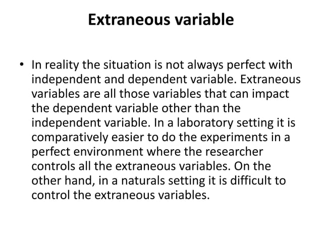 CONCEPTS & VARIABLES | PPTX | Science